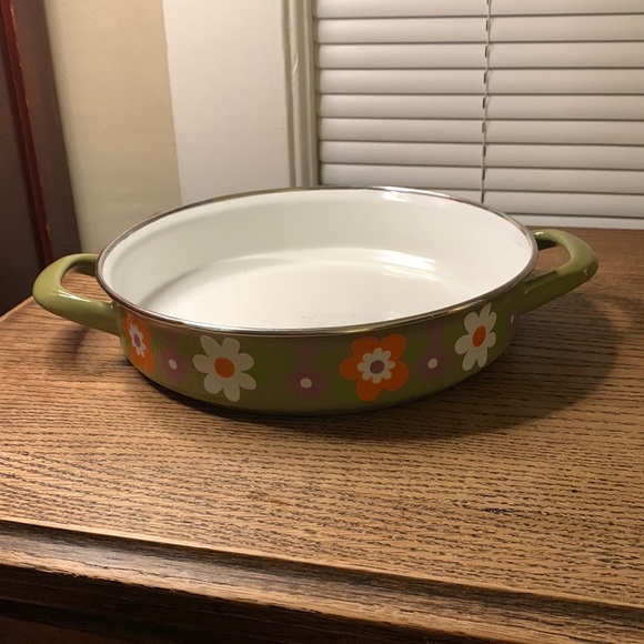 Moneta | Kitchen | Vintage Moneta Made In Italy Flower Power Avocado ...